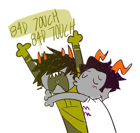 Two Adult Aliens Embrace