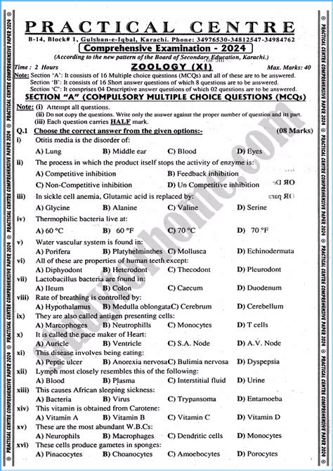 Computer Science 11th Practical Centre Guess Paper 2024
