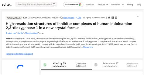 High Resolution Structures Of Inhibitor Complexes Of Human Indoleamine