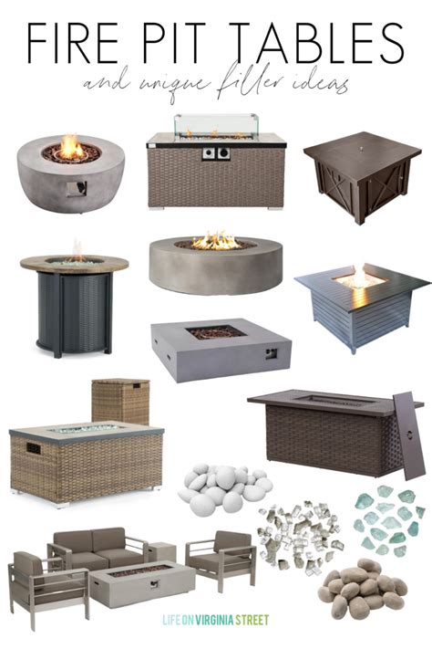 Fire Pit Tables Filler Ideas Artofit