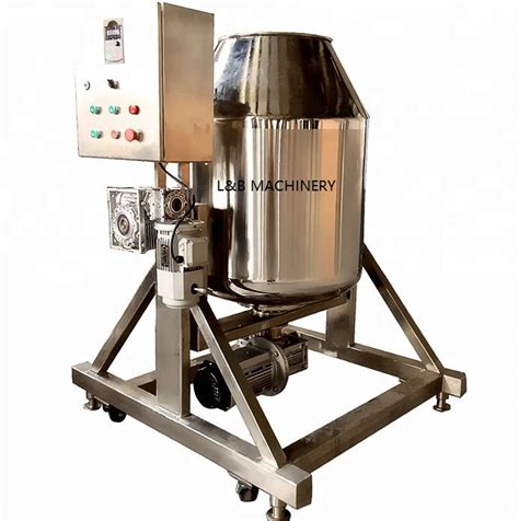 Stainless Steel 200l Rotating Drum Mixer Machine For Dry Powder Mixing