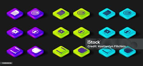 테이블 램프 포스트 노트 스티커 다이어그램이있는 칠판 헤드 헌팅 개념 대상 스포츠 및 파일 문서 아이콘을 설정합니다 벡터 3차원 형태에 대한 스톡 벡터 아트 및 기타 이미지