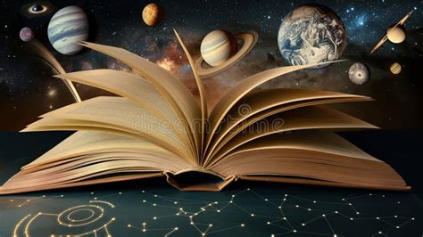 An Open Book Under A Universe Of Knowledge Stock Illustration Illustration Of Reading