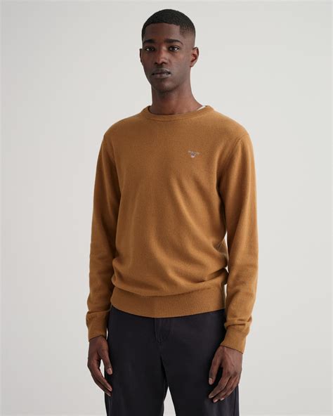 Gant Mens Super Fine Lambswool Crew Neck Sweater 86211 Gant