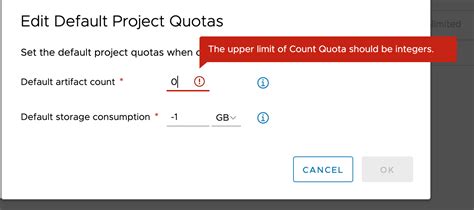 The Error Message Is Confusing When Updating The Default Quota · Issue