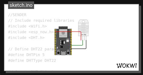 Esp C Espnow Dht Wokwi Esp Stm Arduino Simulator