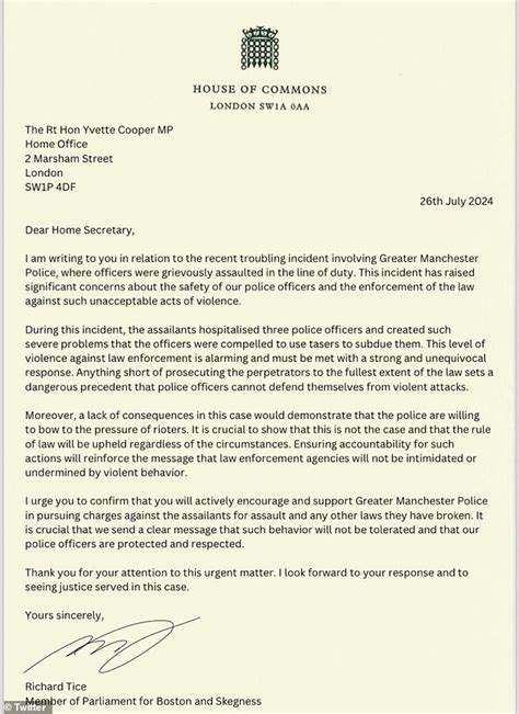 Reform Mp Richard Tice Tells Home Secretary Yvette Cooper That Men