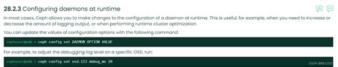 关于如何修改ceph配置参数的总结 ceph config set csdn博客