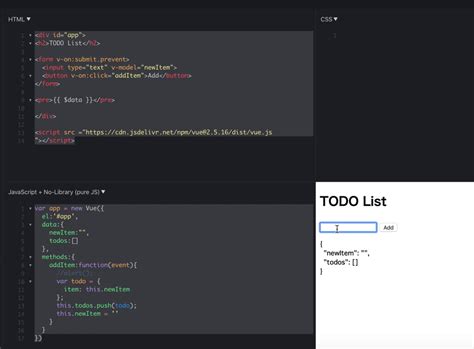 Vuejsで作るtodoアプリ Javascript Qiita