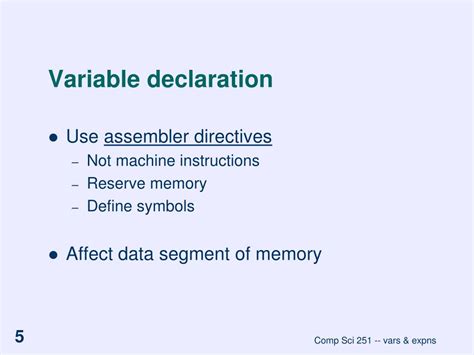 Ppt Ch 4 Variables And Expressions Powerpoint Presentation Free