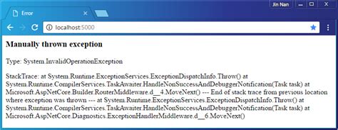 Aspnet Core错误处理中间件 3 异常处理器 Artech 博客园