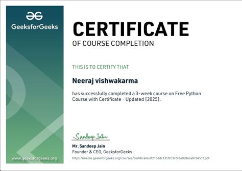 Python Programming Learning Certificate Codingjourney Datascience