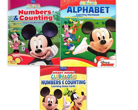 Mickey Mouse Clubhouse Workbook And Flashcard Learning Bundle Set Of 3