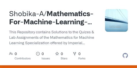 Github Shobika Amathematics For Machine Learning Specialization