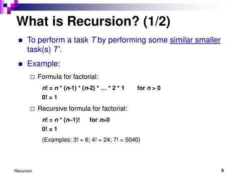 Ppt Recursion Powerpoint Presentation Free Download Id1200835