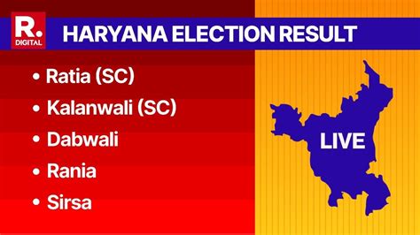 Ratia Sc Kalanwali Sc Dabwali Sirsa Election Result 2024 Live