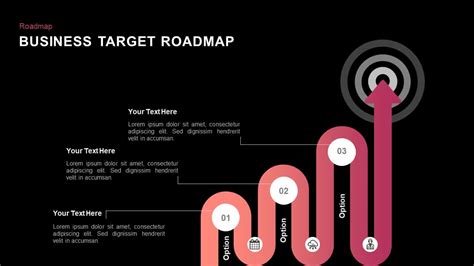 Target Business Roadmap Template For PowerPoint And Keynote Slide
