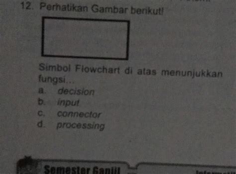 12 Perhatikan Gambar Berikut Simbol Flowchart StudyX