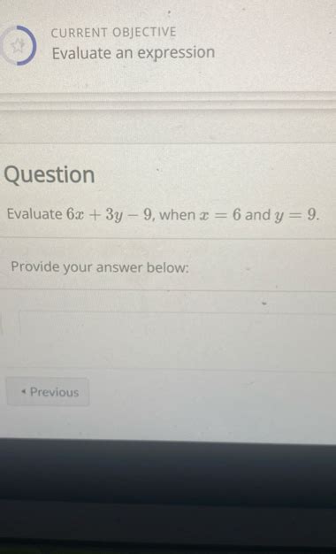 [solved] Current Objective Evaluate An Expression Question