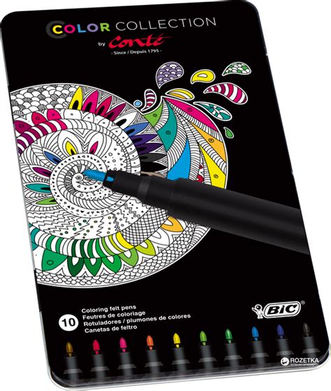 Фломастеры BIC Conte 10 шт (3086123450172) – фото, отзывы ...