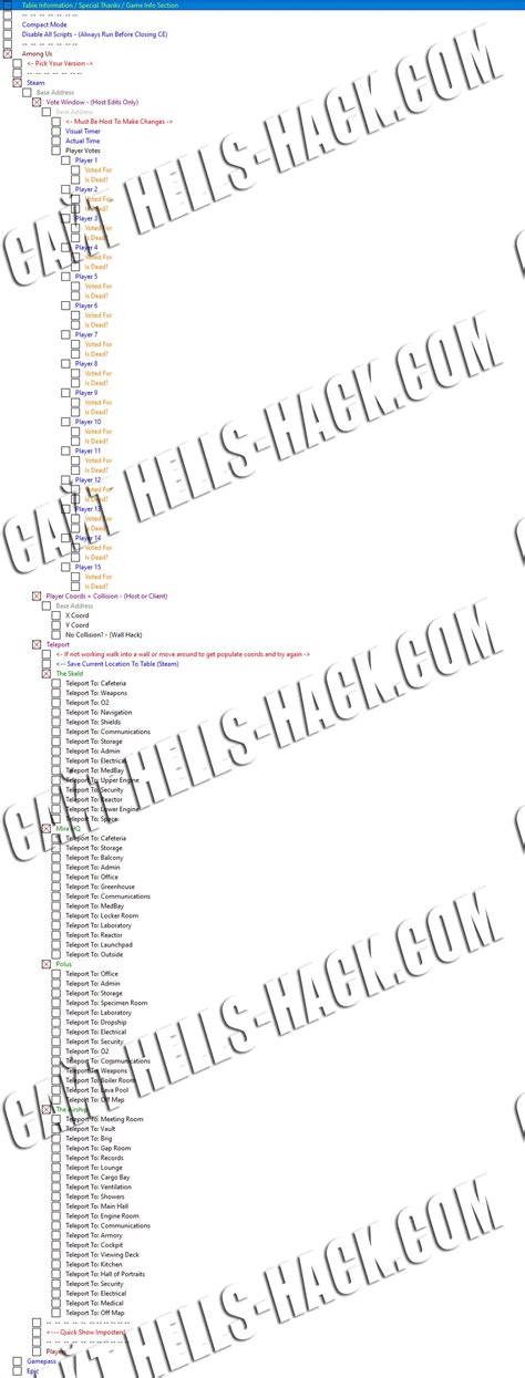 Читы на Among Us Multihack 2025 бесплатно