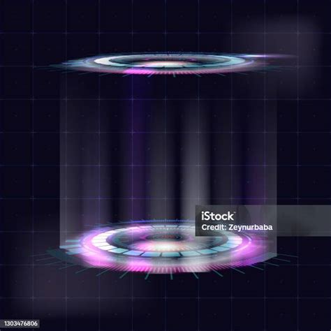 Conception De Linterface Utilisateur Du Menu Hud Tableau De Bord Futuriste Avec Projecteurs