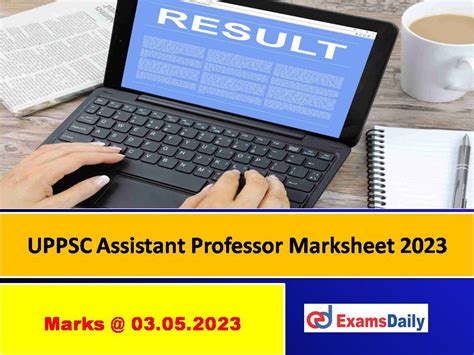 Uppsc Assistant Professor Marksheet 2023 Out Download Cutoff For