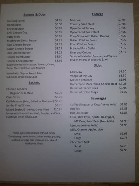 Cocoa Cafe Our Menu