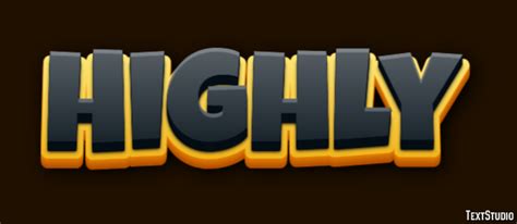 Highly Text Effect And Logo Design Word