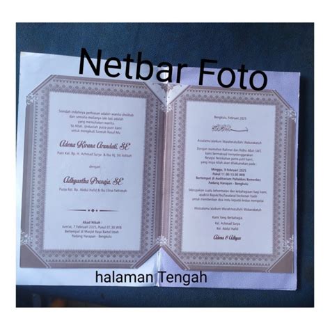 Jual Cetak Undangan Pernikahan Shopee Indonesia