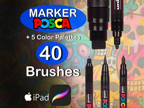 40 Procreate Brush Posca Paint Maker Theme Etsy 40 Procreate Brush Posca Paint Maker Theme Etsy