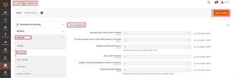 Inventory Stock Options Stock Management In Magento