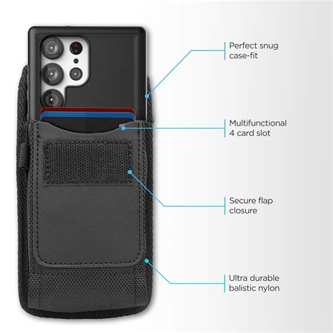 Samsung Galaxy S23 Ultra Rebel Case With Nylon Pouch Belt Clip Holster