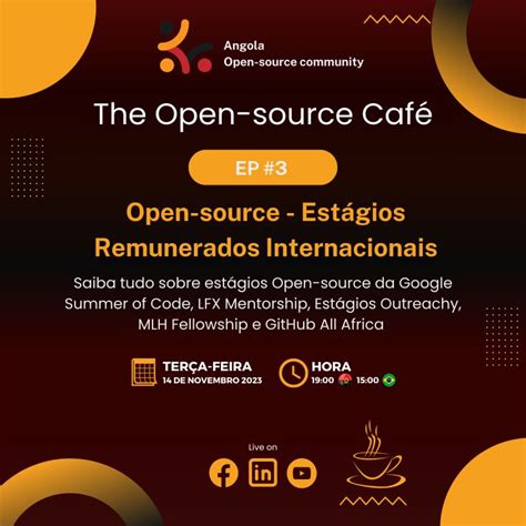 Theopensourcecafe Opensource Techopportunities Techcommunity Liveevent Angola Open Source