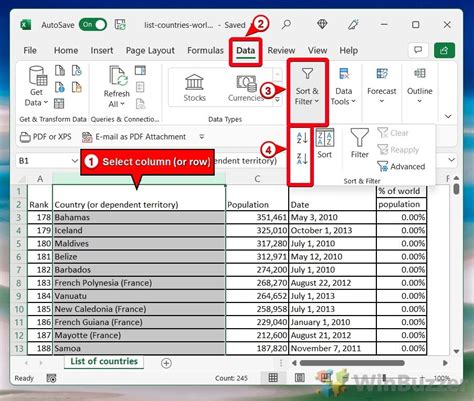 How To Alphabetize In Excel Columns Or Rows
