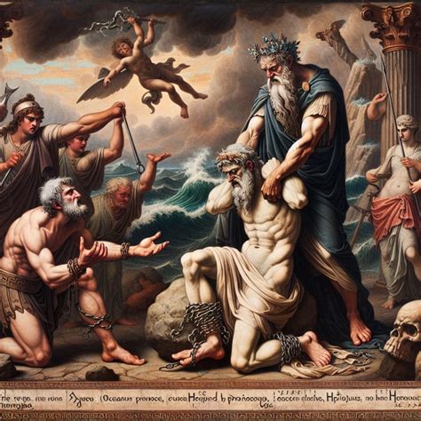 Prometheus Bound Story Of Defiance Against Zeus In Ancient Greek Myth Ai Art Generator Easy