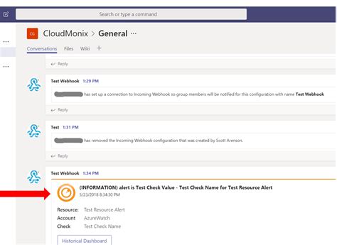Integrating Netreo With Microsoft Teams Netreo Cloud Monitoring Tool