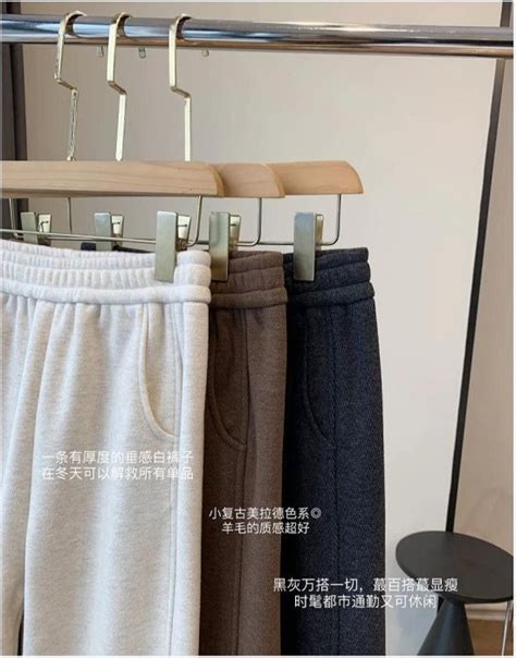ANGELA HOUSE韓系 顯瘦神褲側開叉澳羊絨加絨加厚醋酸羊毛休閒褲 商品追加 Yahoo奇摩拍賣
