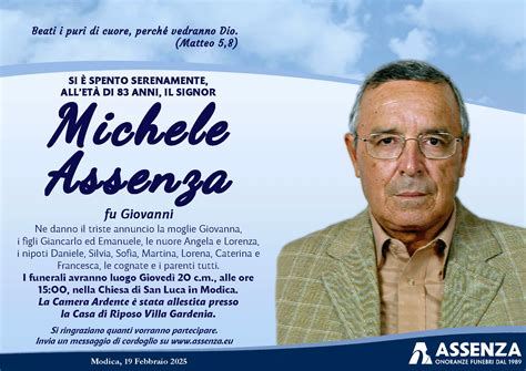 Necrologi Michele Assenza Ragusa Oggi