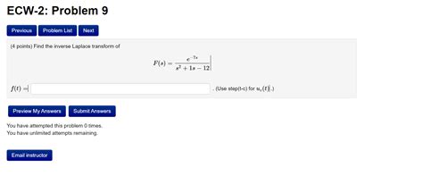 solved ecw 2 problem 9 previous problem list next 4