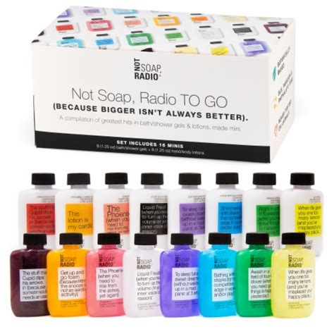 Not Soap Radio All Together Now Spa T Box Set Of 16 Mini Shower