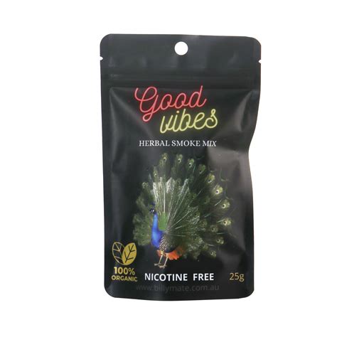 Good Vibes Herbal Smoke Mix 25g Nicotine Free Premium Herbal Blend