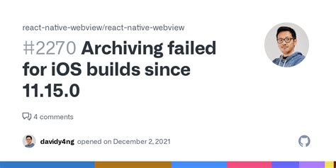 Archiving Failed For Ios Builds Since 11150 · Issue 2270 · React