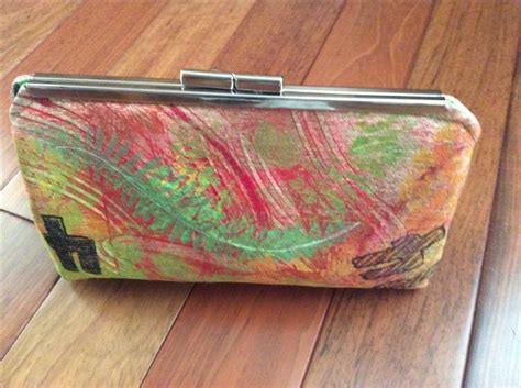 Gelli Printed Fabric Clutch Bag Printing On Fabric Clutch Bag Bags