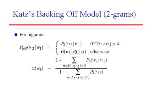 Statistical Nlp Lecture 8 Statistical Inference Ngram Models