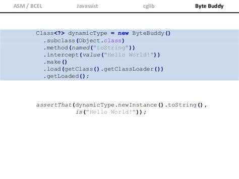 making java more dynamic runtime code generation for the jvm