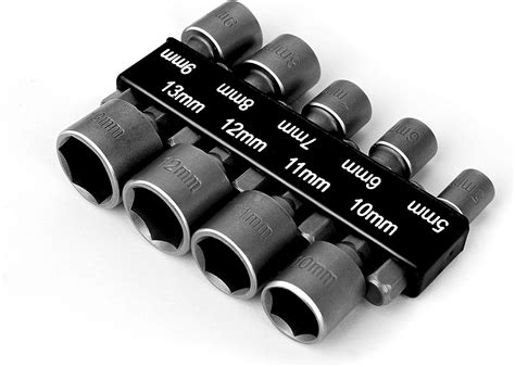 Lanchoo Stecknuss Set mm Stecknuss Adapter Stück Sechseck Bohrer Stecknuss Nuss Adapter