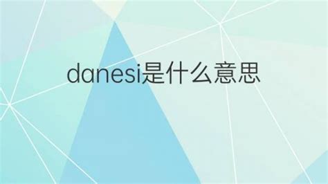 Danesi是什么意思 Danesi的翻译、中文解释 下午有课