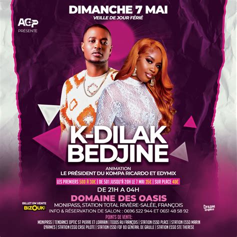 K Dilak Bedjine En Live Domaine de L Oasis Martinique Réservez vos meilleurs moments en