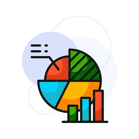 Premium Vector Pie Chart Illustration Design Vector Illustration